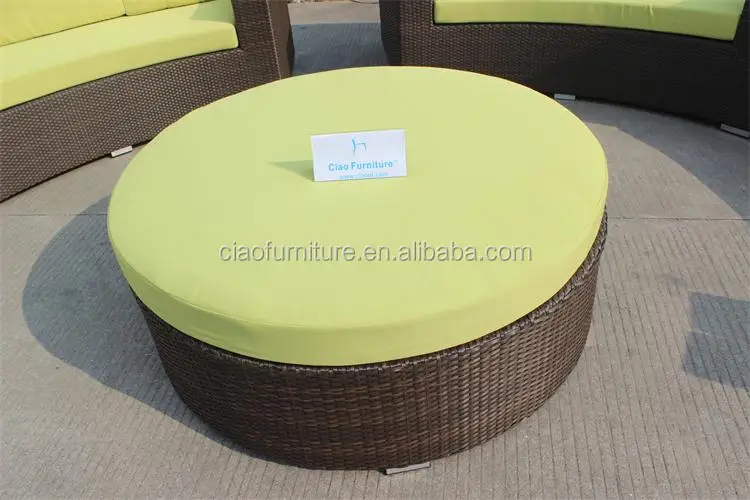 Big Outdoor Rattan Round Sofa Set - Buy Round Sofa Set,Rattan Round ...