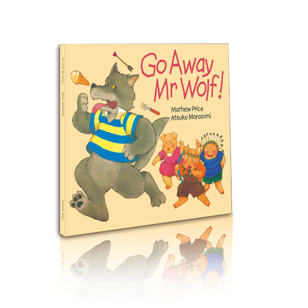 Go Away Mr Wolf English book 0-3 kids picture book classical story ...