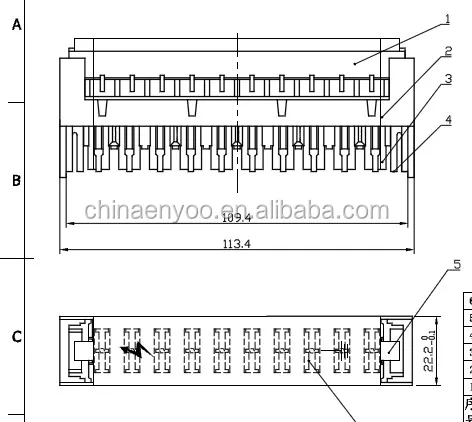 10 Pairs LSA overvoltage Protection Magazine w 3 Poles thermal Surge ...