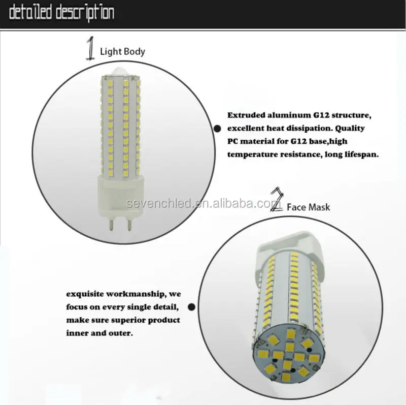 Led Cdm-t Led G12 Mini 30*100mm 10w G12 Led Bulb 360 Degree G12 Led ...