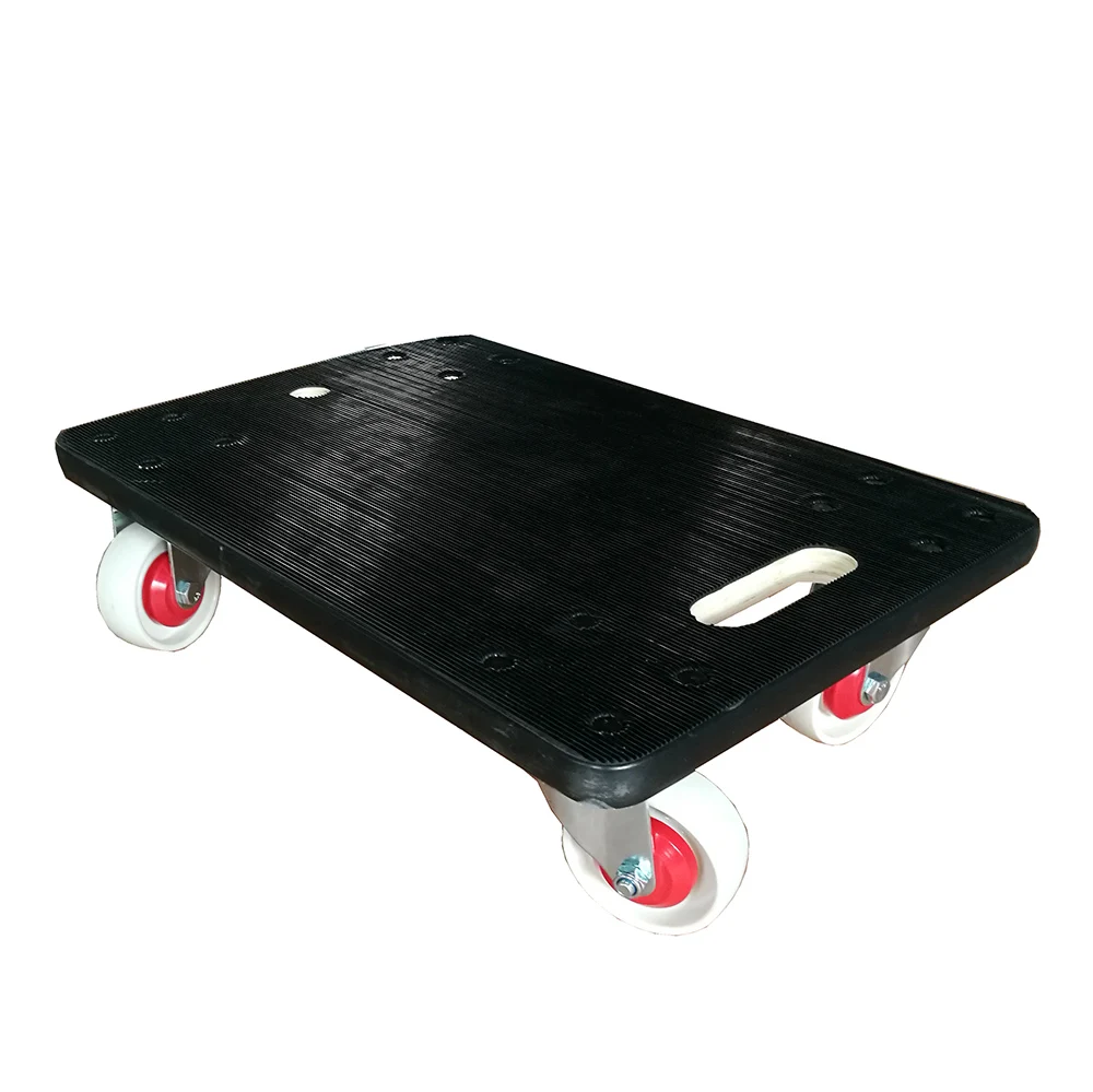 Heavy Duty 4-Wheel Stackable Plastic Dolly Cart for Tools, OEM Support