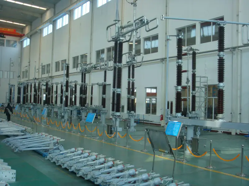 245kv Horizontal Knee Type Disconnector 132kv Surge Arrestor - Buy ...