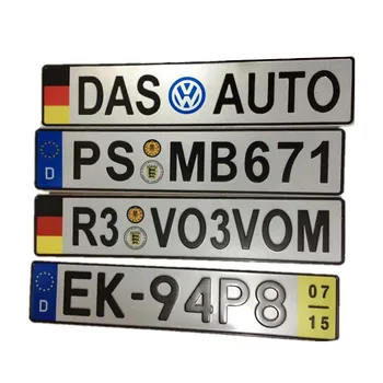 Custom European License Embossed Plates - Buy Embossed Plates,European ...