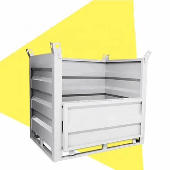 Self-unloading Steel Forklift Truck Stacking Iron Box Industrial ...