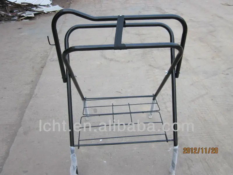 Folding Saddle Rack With Metal Mesh Wire,Western Saddle English Saddle ...