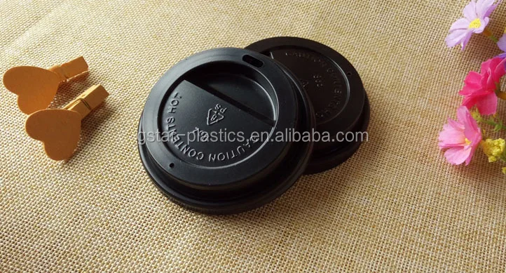 80/90mm Pull Back Flip Type Paper Plastic Coffee Cup Lids For 8oz 12oz ...