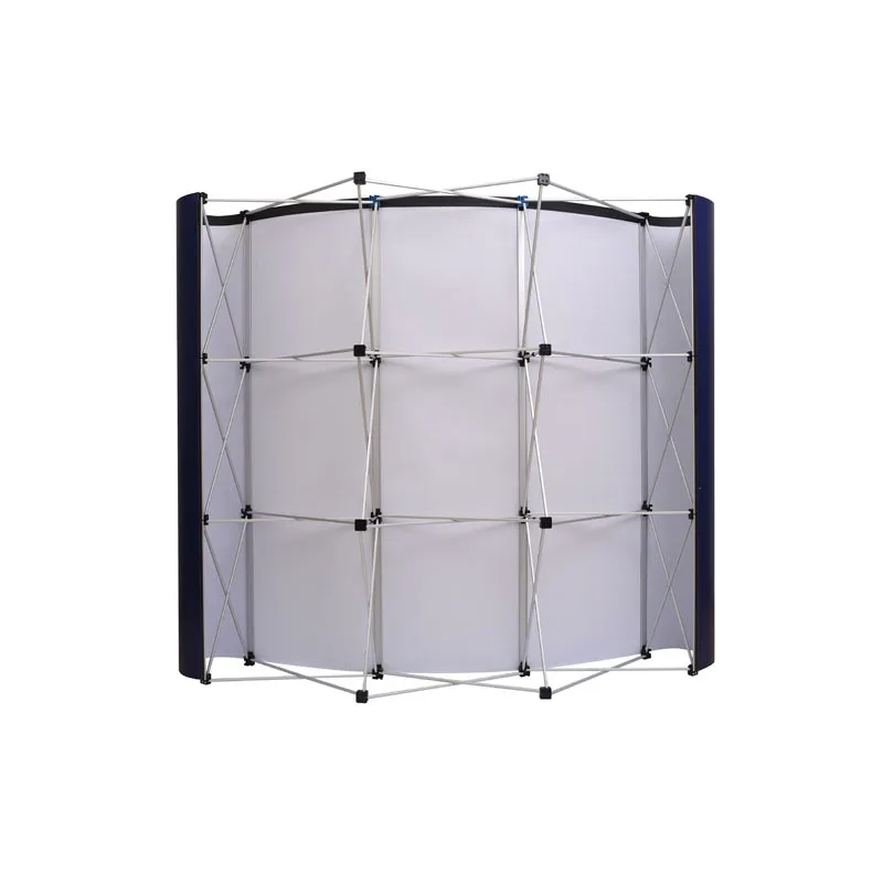 8ft 10ft Curved Backdrop - Aluminum Pop up Backdrop for Events