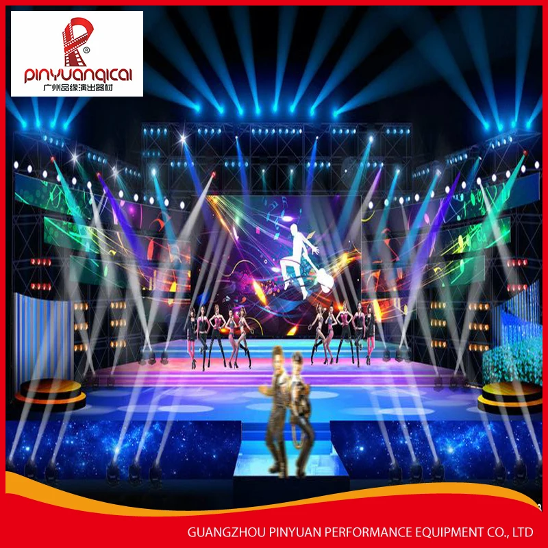 Lowest Price Mini Rotating Light Auto Revolving Circle Stage Truss ...