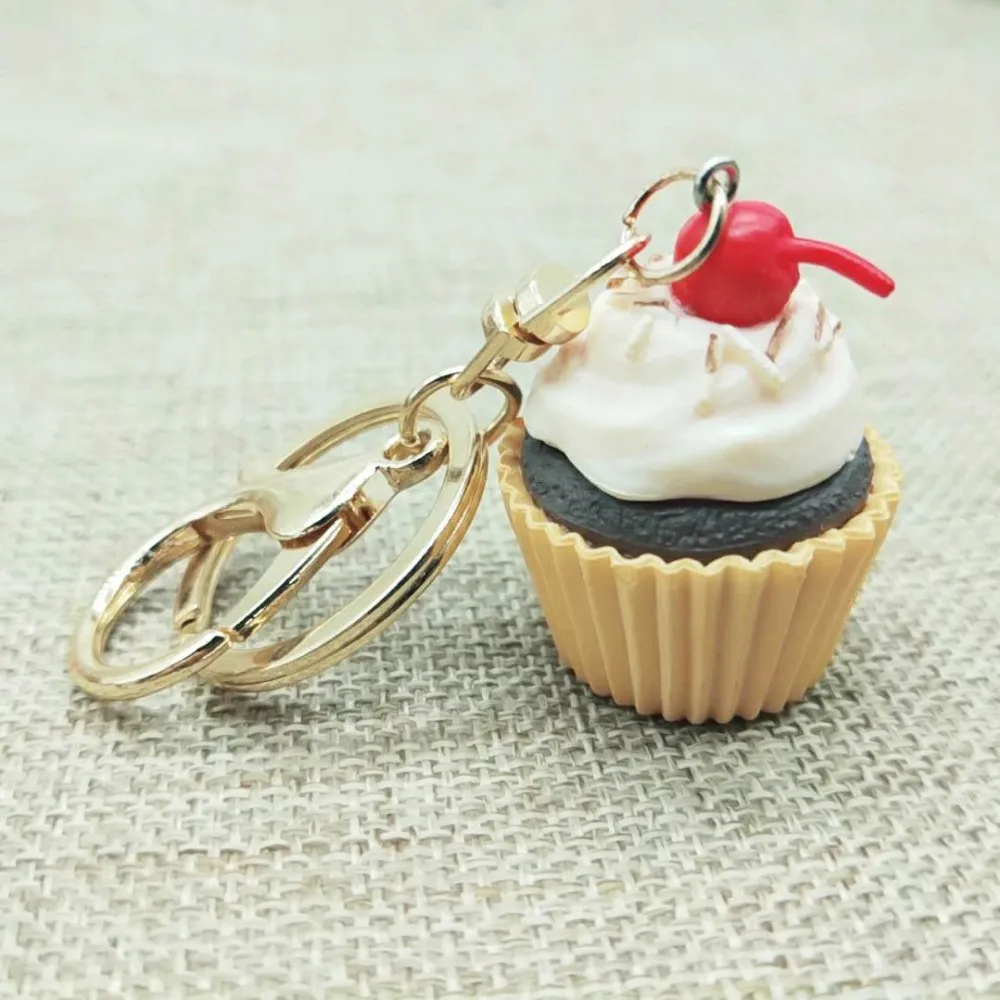 Korean Makaron Cake Keychain Beautiful Girls Bag Hanging Fashion ...