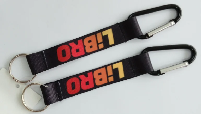 Metal Carabiner Short Keychain With Lanyard And Keyring - Buy Short ...