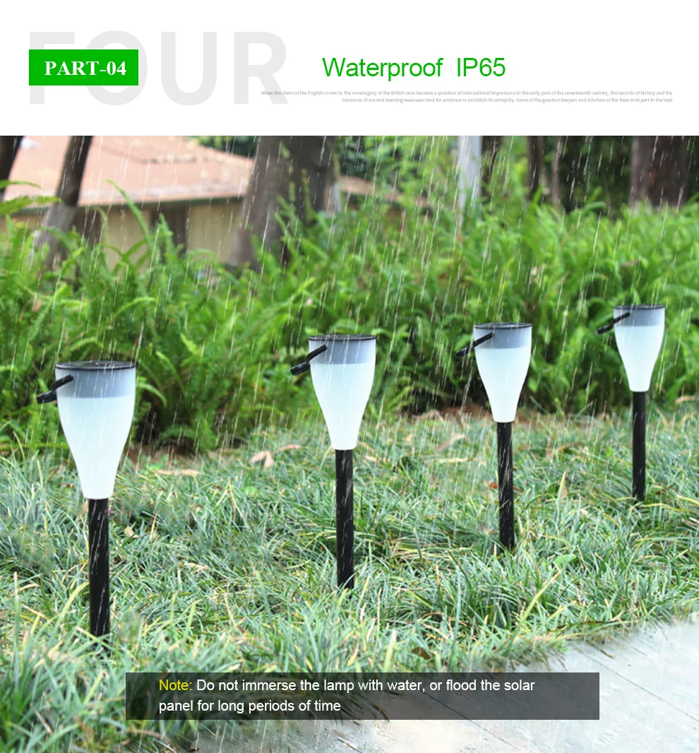 Color Changing Solar Lights Outdoor 6 Pack With 7 Colors And 3 Lighting ...
