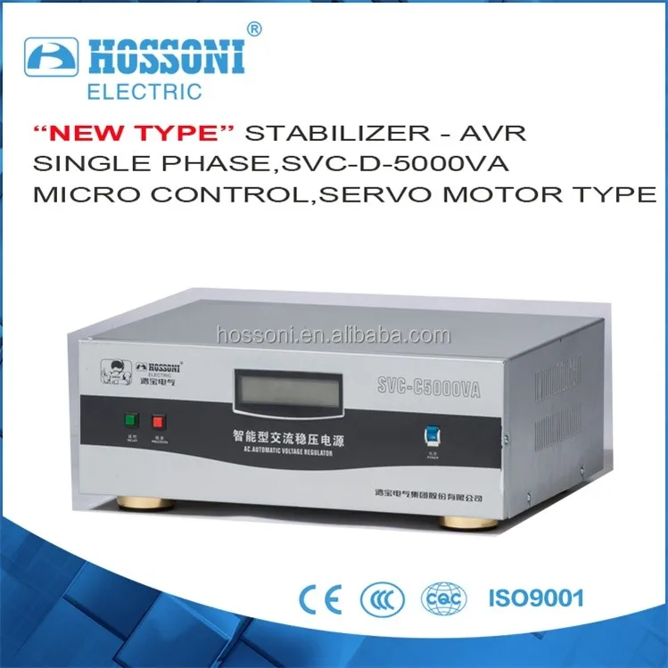 Hossoni Voltage Regulator,Copper Wiring Svc-5kva/5000va Intelligent Stabilizer,Lcd Display ...