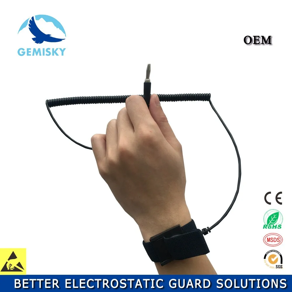 Safe Dual Banana Jack Antistatic Grounding Cord for ESD