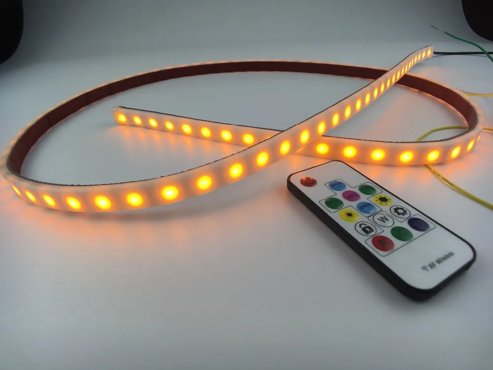 Sequential Switchback LED Strip - Chasing RGB Plus Amber