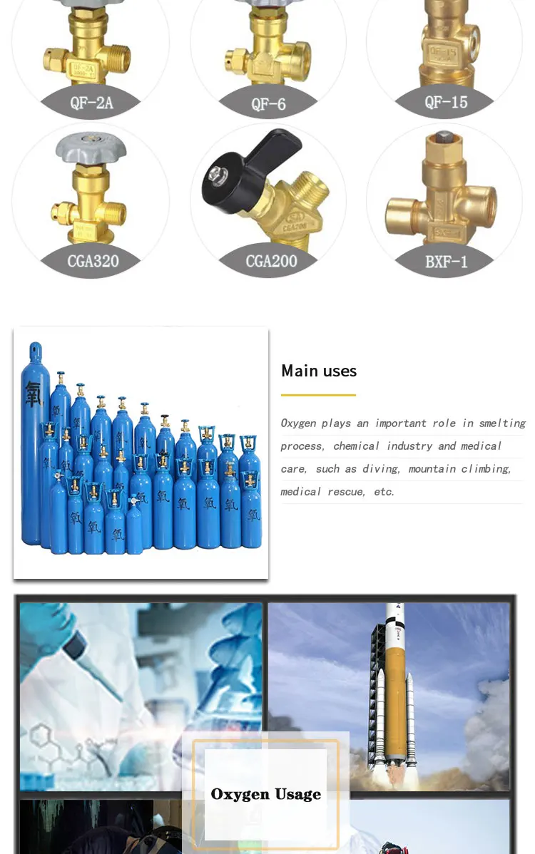 40l Industrial Oxygen Cylinders Gas Cylinder Oxygen Industrial Oxygen ...
