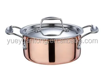 Luxury Ready To Ship 12pcs Triply Copper Stainless Steel Milano ...