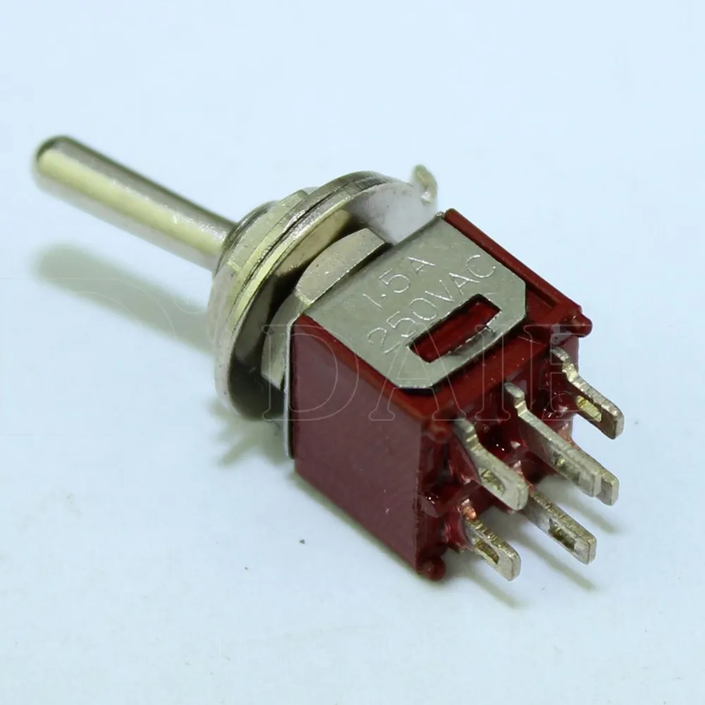 3a 125v Dpdt 6pin Sub-miniature On Off On Toggle Switches 3 Way - Buy On Off On Toggle Switches ...