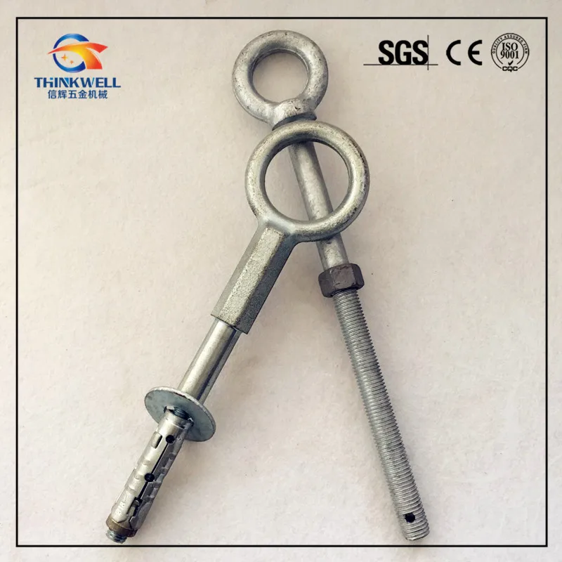 Factory Price Zinc Plated Forged Steel Eye Screw Scaffold Anchoring ...
