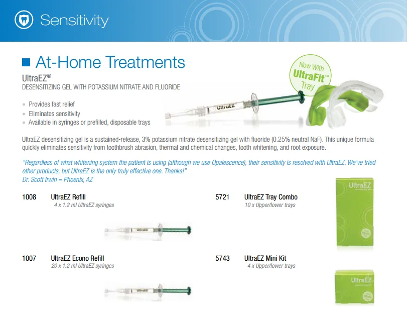 Ultraez Desensitizing Gel With Potassium Nitrate And Fluoride - Buy ...