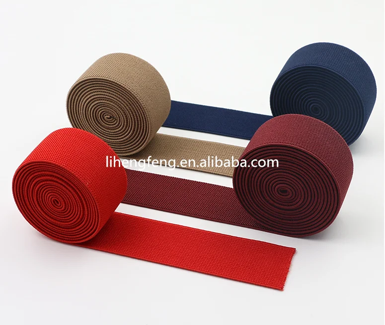 Customized Colorful 6 Inch Polyester Knitted Elastic Band For Garment ...