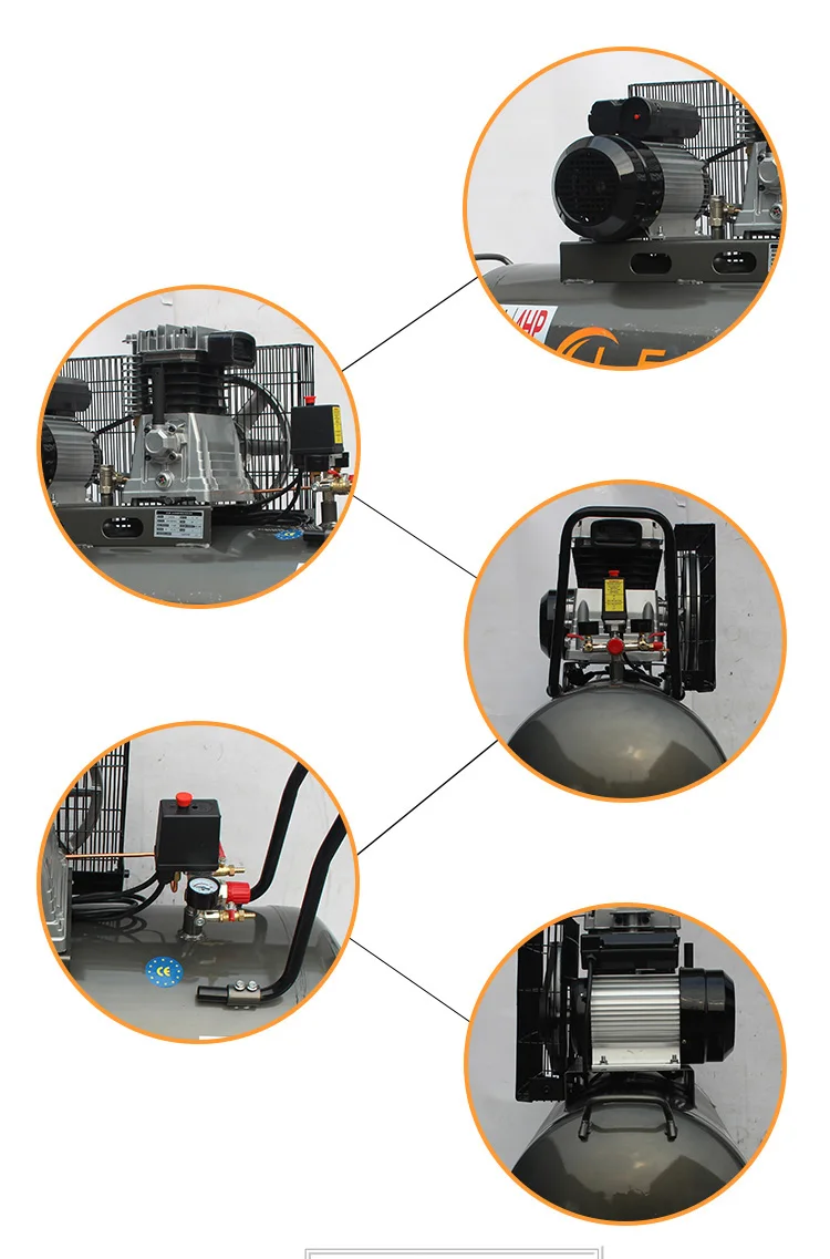 200L/300L 4HP Italy Type Piston Air Compressor - 1 Year Warranty