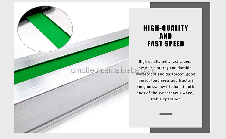 Umot High Speed 2 Meters Cnc Belt Driven Linear Actuator Guide Rail Module Linear Guide Rails ...