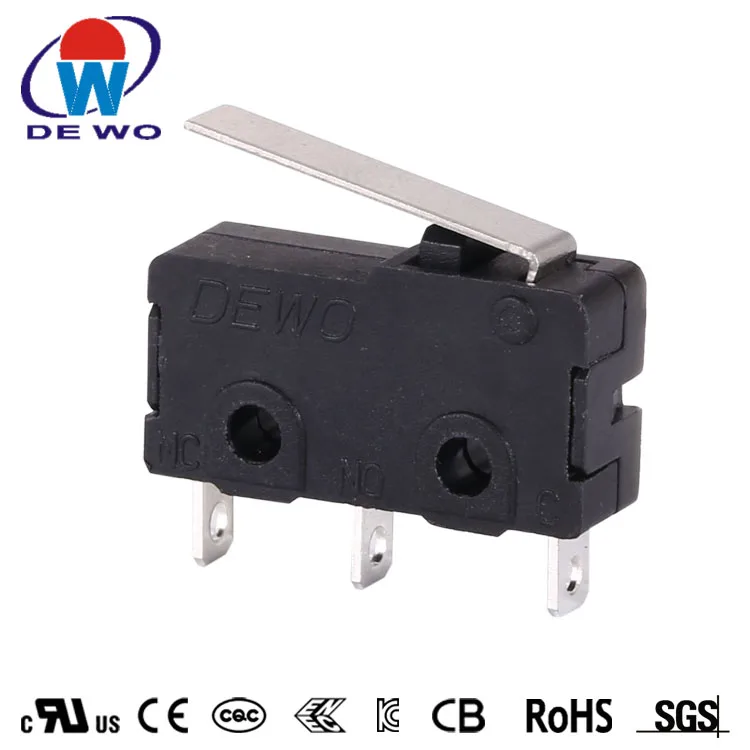 Reset Micro Switch Contactor,5e4 T125 Micro Switch 4a 250v With Lever ...