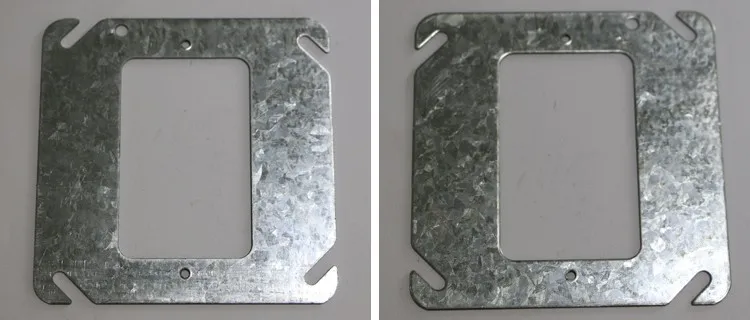 4 Inch Electrical Metal Flat Square Box Cover with 4 Hooks