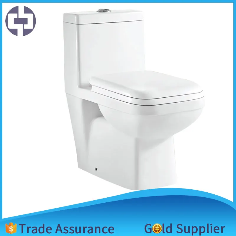 Sanitary Ware Water Closet Bathroom Commode Ceramic White Color Dual ...