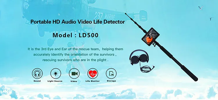 Life Rescue Detector 5m Telescopic Pole 5.0mp Hd Video Audio Search And ...