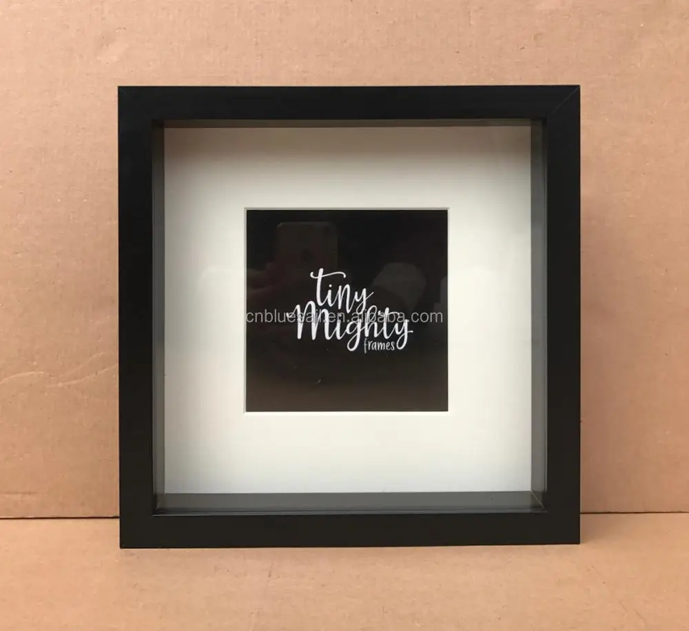 9x9 Ribba Frame,Square Shadow Frame,Black Deep Frame (2.2mm Glass ...