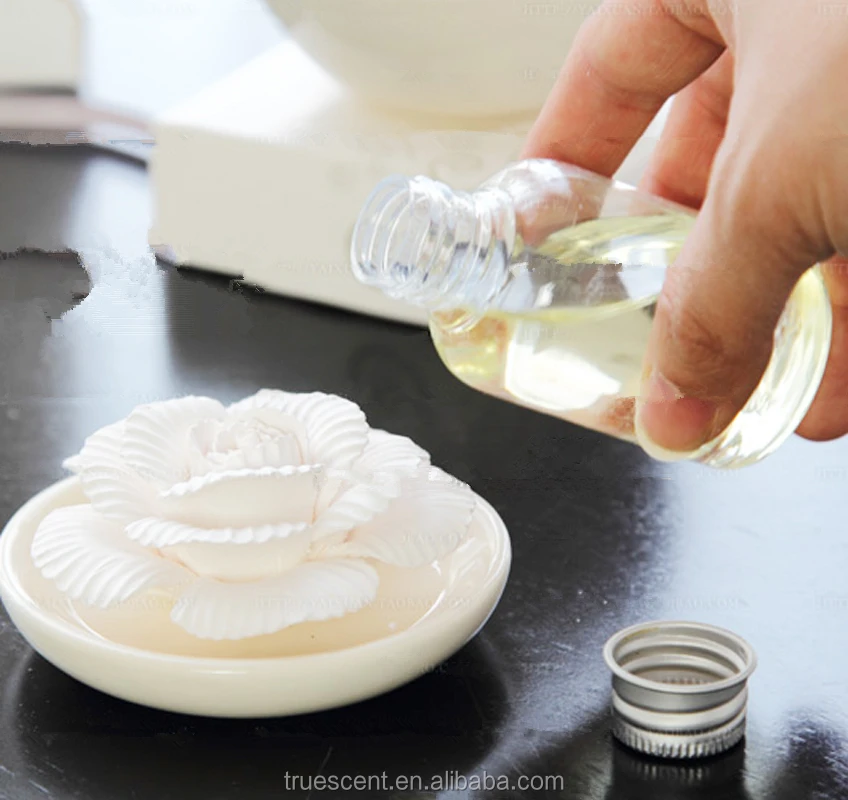 Hand-made Peony Shape Aroma Car/home Fragrance Scented Ceramic Flower ...