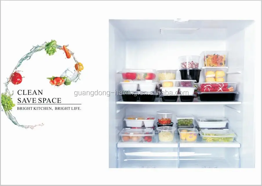 Plastic 3 Components Disposable Tiffin Containers/throw-away Lunch Box ...