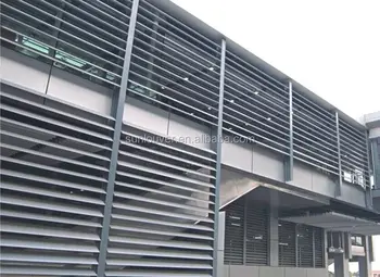 Metal Exterior Aluminum Louver Fins With Olive Shape - Buy Exterior ...