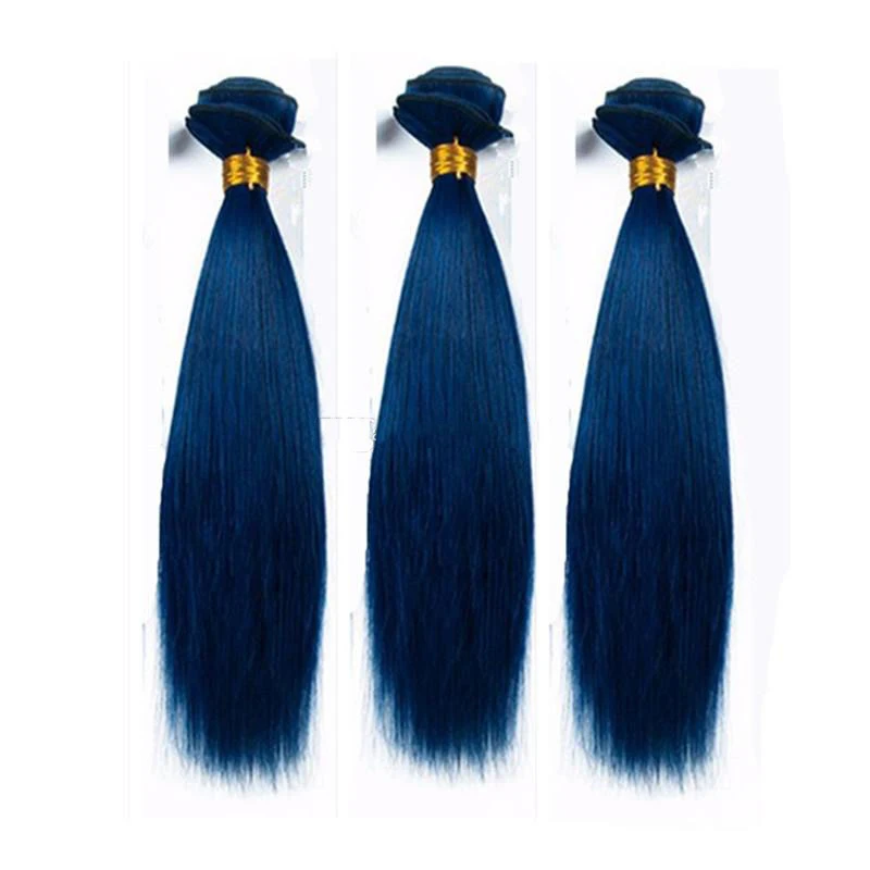 Wholesale 10a Grade Blue Straight Brazilian Virgin Remy Human Hair ...
