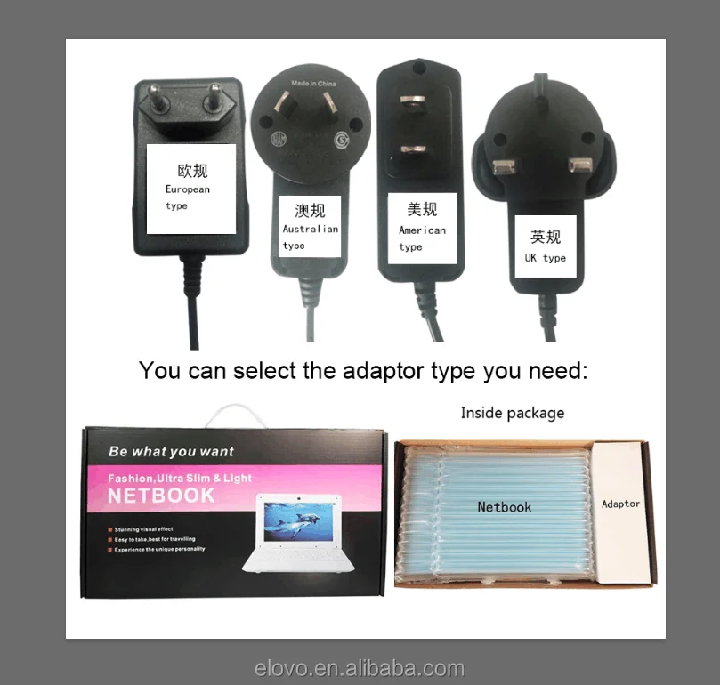 10.1 Inch Chinese Mini Laptop Netbook With S500 Quad Core Cpu And 2gb ...