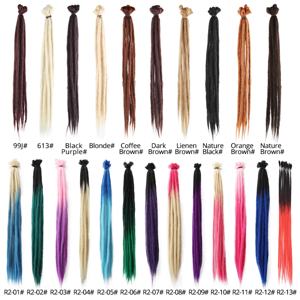 Alileader Two Toned Dyed Color Dreads - Dreadlock Crochet Braid