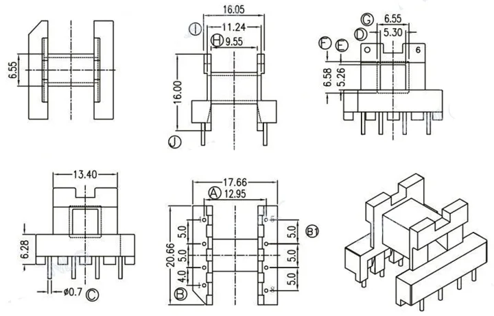 High Frequency EE19 PCB Transformer – Single Phase Toroidal ...