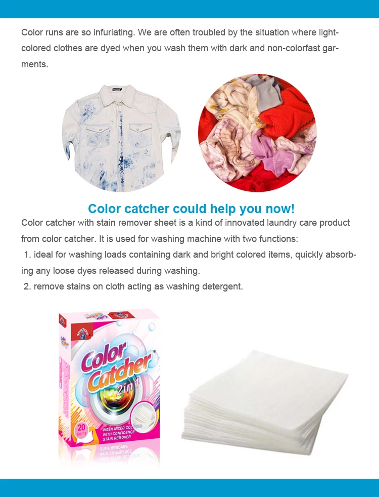 Laundry Color Catcher - Dye Trapping Sheets for Stains