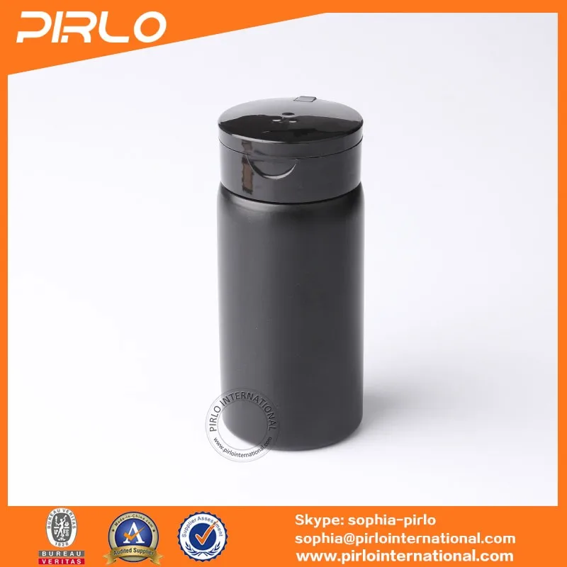 100ml 100g 3.3oz Black Color Cylinder Plastic Powder Shaker Bottle Skin ...