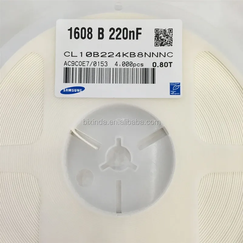 Smd Ceramic Capacitors Cl10b224kb8nnnc 0603 224k 220nf 50v 10% X7r ...
