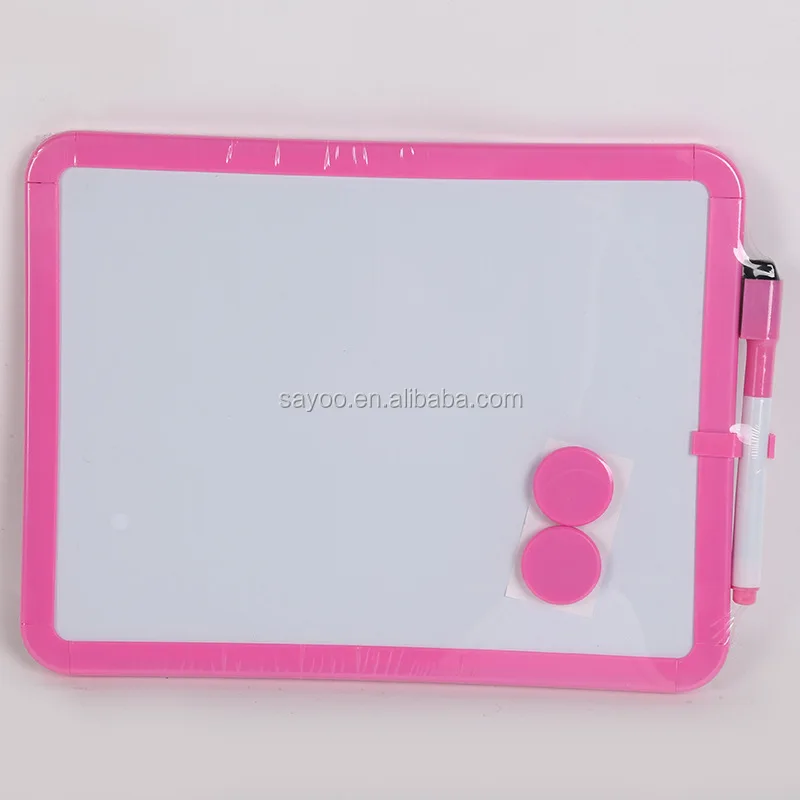 Color Plastic Frame Mini Magnetic Student Writing Board - Buy Writing ...