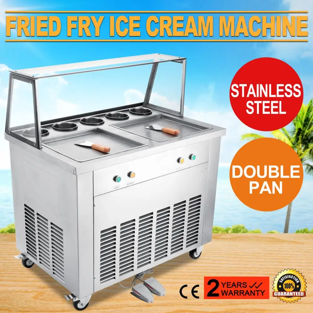 2017 New Products Commercial Cold Flat Pan Fried Ice Cream Machine With ...