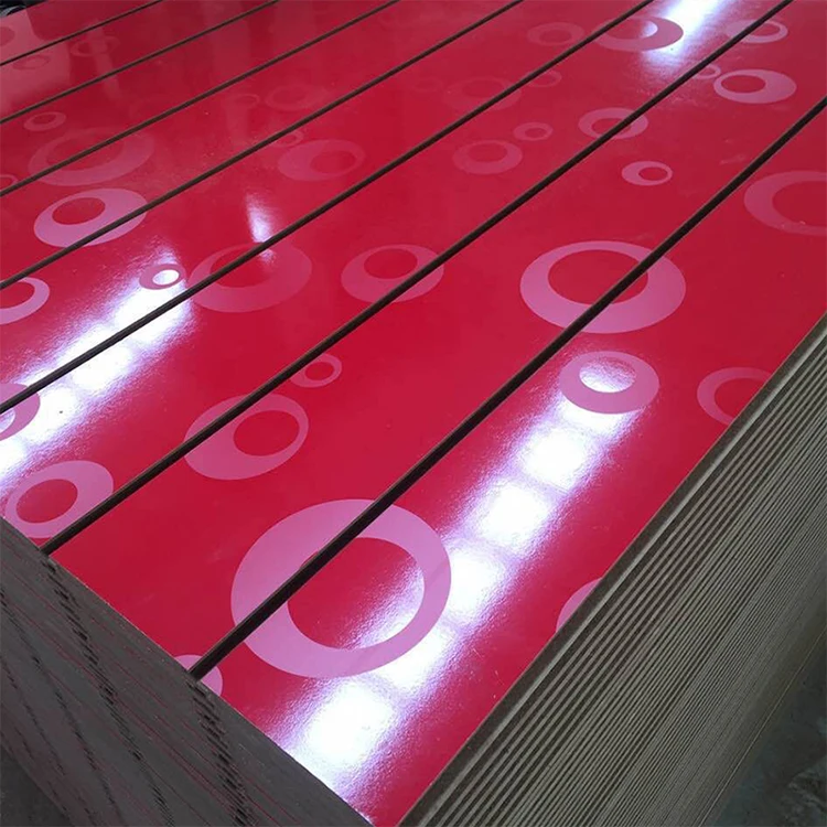 15mm Slatwall MDF Slotted Board MDF Slatwall Panel 7 Grooved Slots for ...