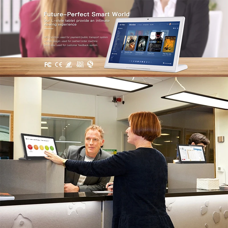 Hotel Room 10 Inch Touch Screen Android 8.0 Ordering System Tablet ...