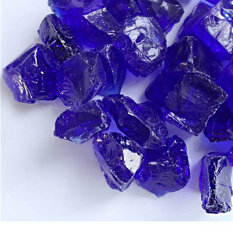 Slag Glass Rocks for Fire Pit Decoration - Durable & Colorful