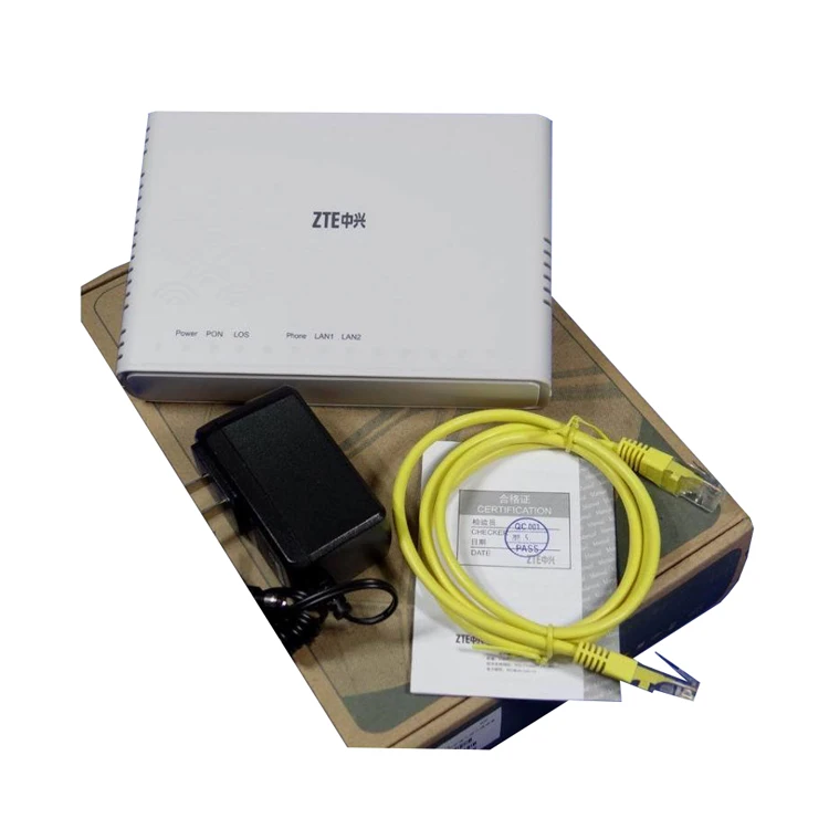 ZTE GPON ONT ONU F612 v6.0 1GE + 1FE + 1POTS Anglais LED Imprimer ...