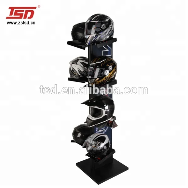 Shop Metal Helmets Display Rack - Motorcycle Helmet Shelf