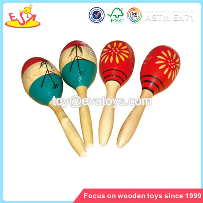 Wholesale Educational Baby Wooden Toy Maracas Cheap Kids Wooden Toy ...