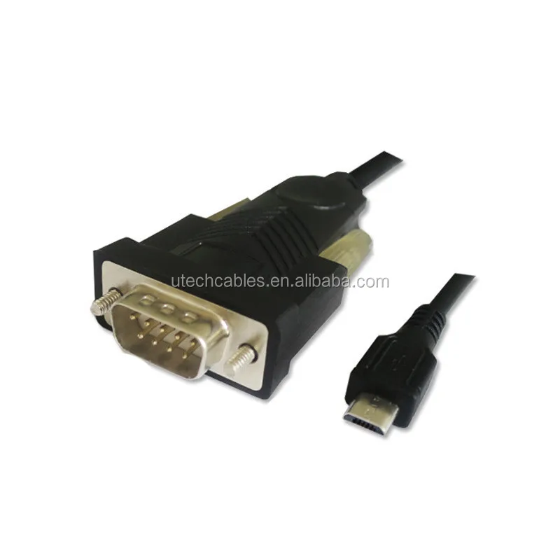 Micro-usb Cable RS232 to Micro USB to DB9 Serial Adapter